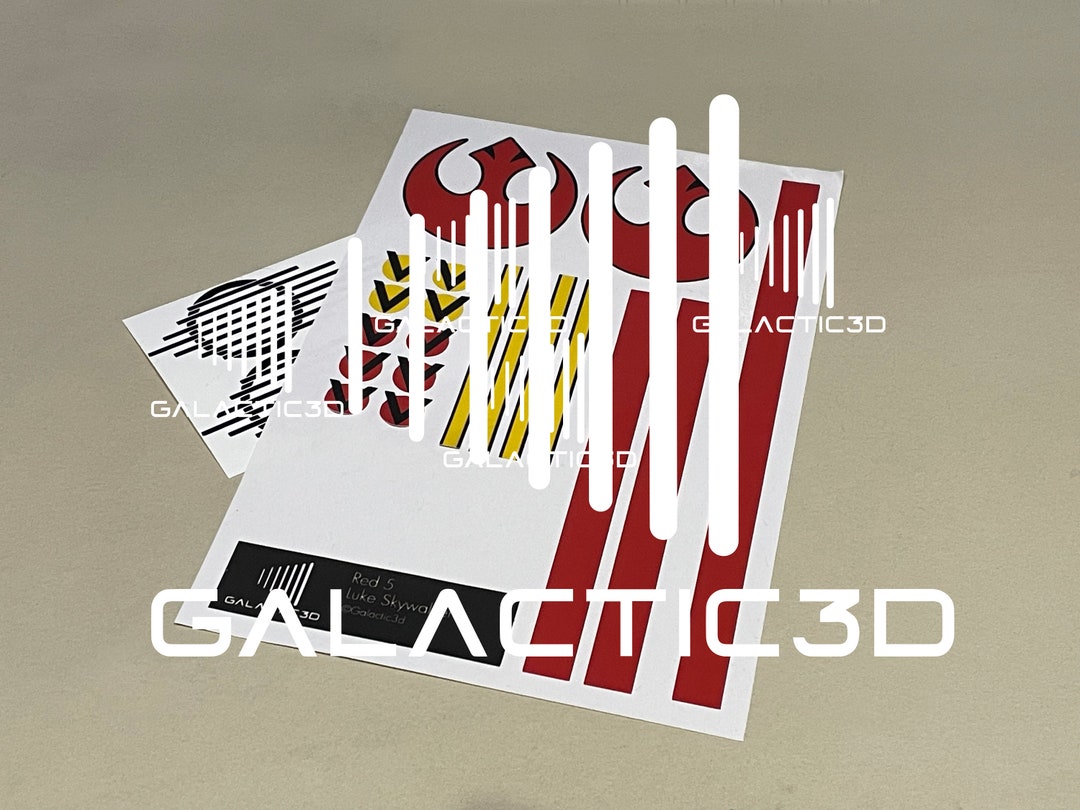 Red 5 Luke Skywalker X Wing Helmet Decals - Etsy