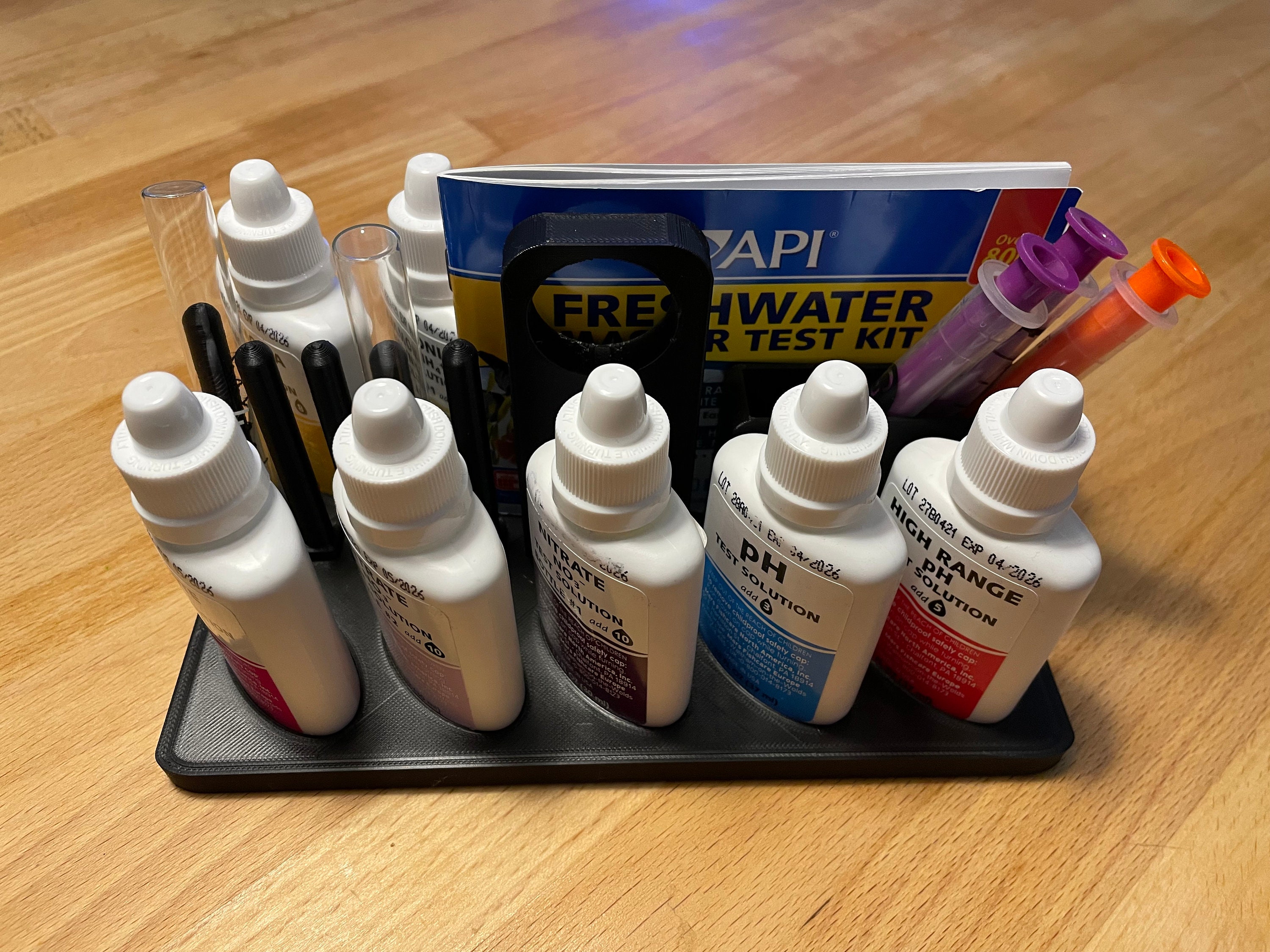 API Aquarium Test Kit Tube Carry Holder and Drying Rack - Etsy