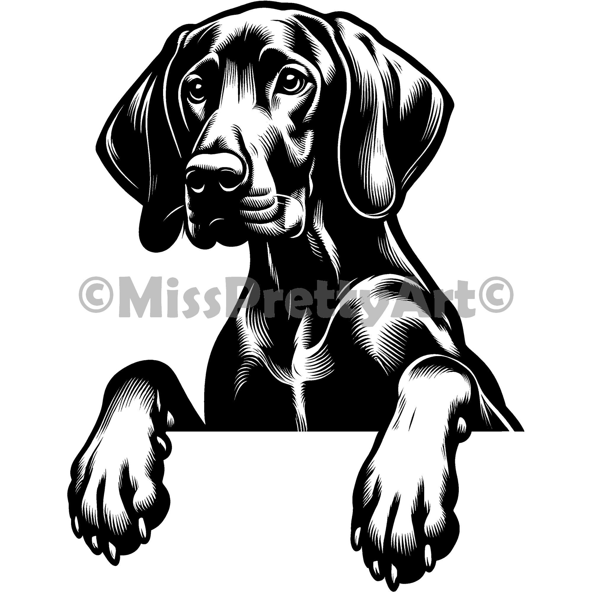Peeking Plott Hound Dog Svg , Dxf, Png, Eps High Quality Design ...