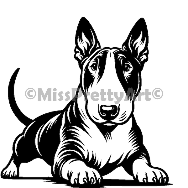Bull Terrier Dog - Etsy