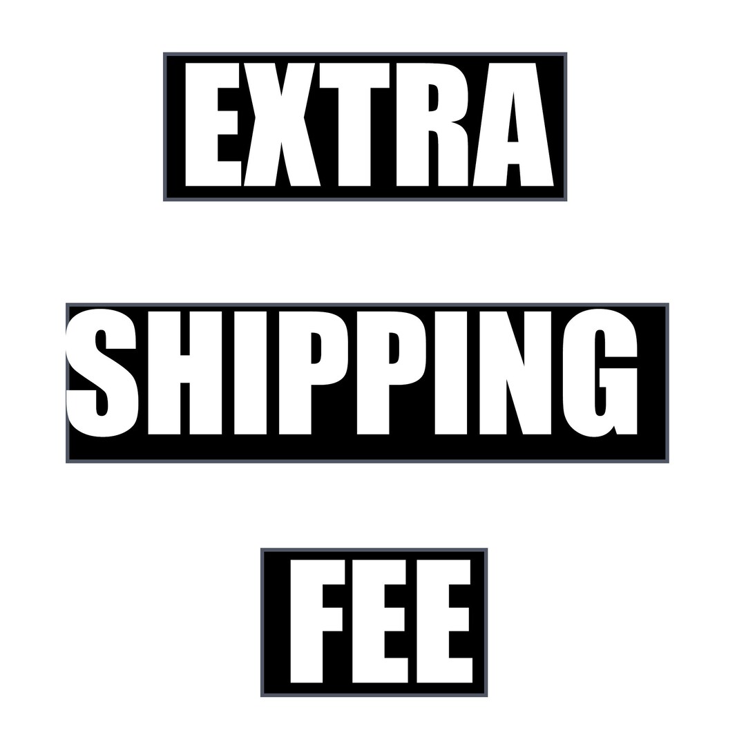 List for EXTRA Shipping FEE - Etsy
