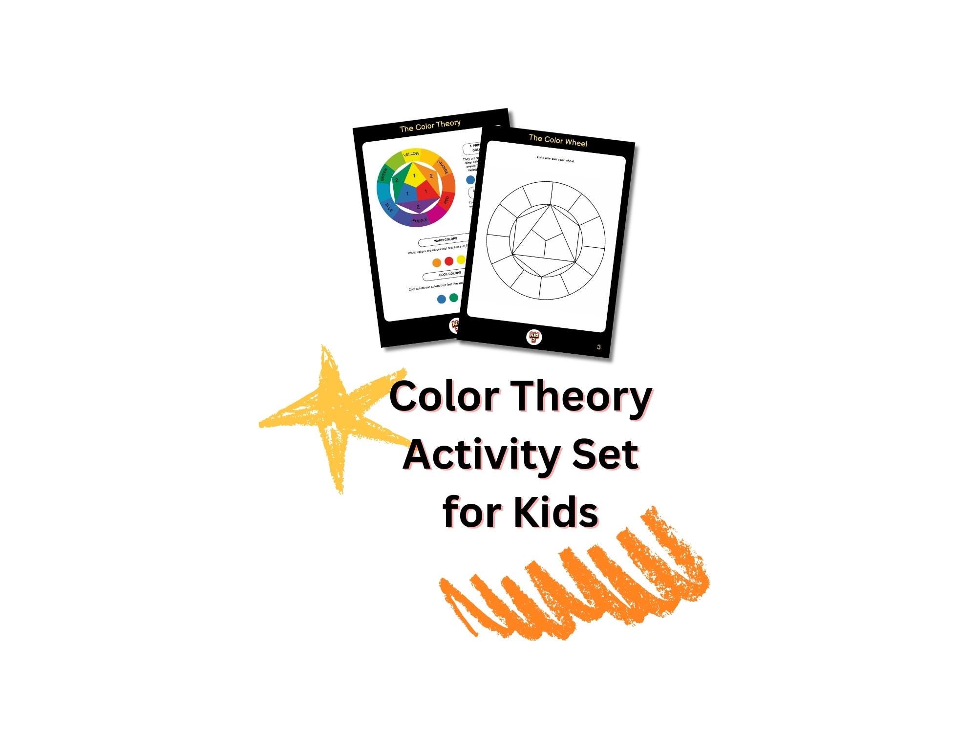 Color Theory Activity for Kids | Guided Coloring Pages | Printable Art ...