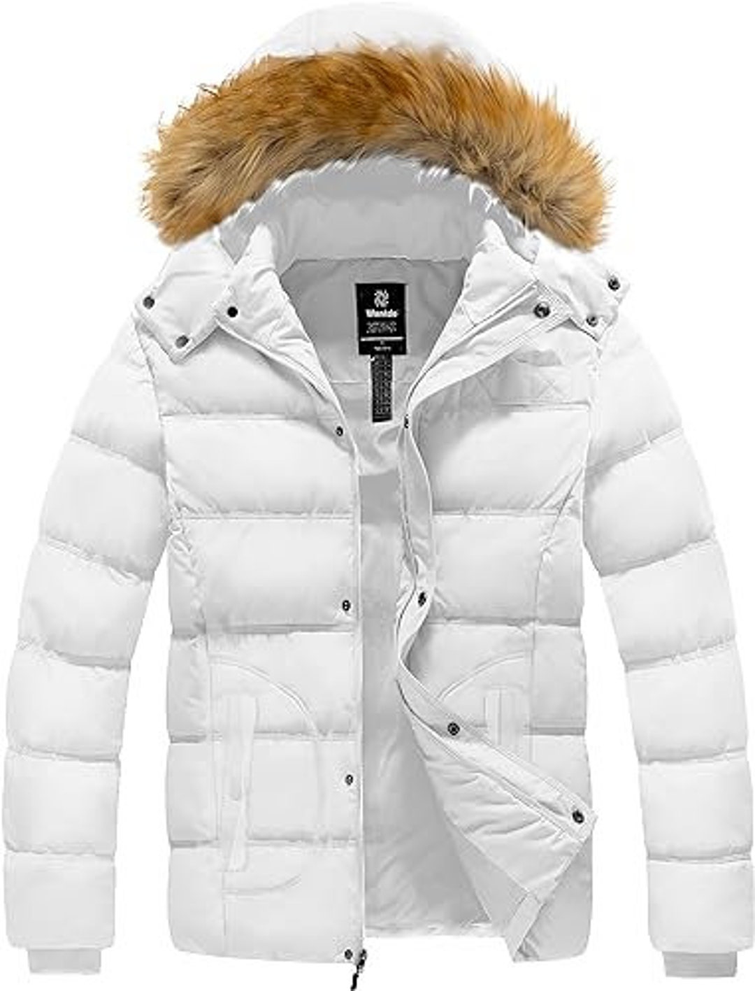 Men's Winter Puffer Jacket Thicken Winter Coat Warm Padded Jacket With ...