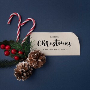 Merry Christmas and Happy New Year Virtual Cards - Etsy