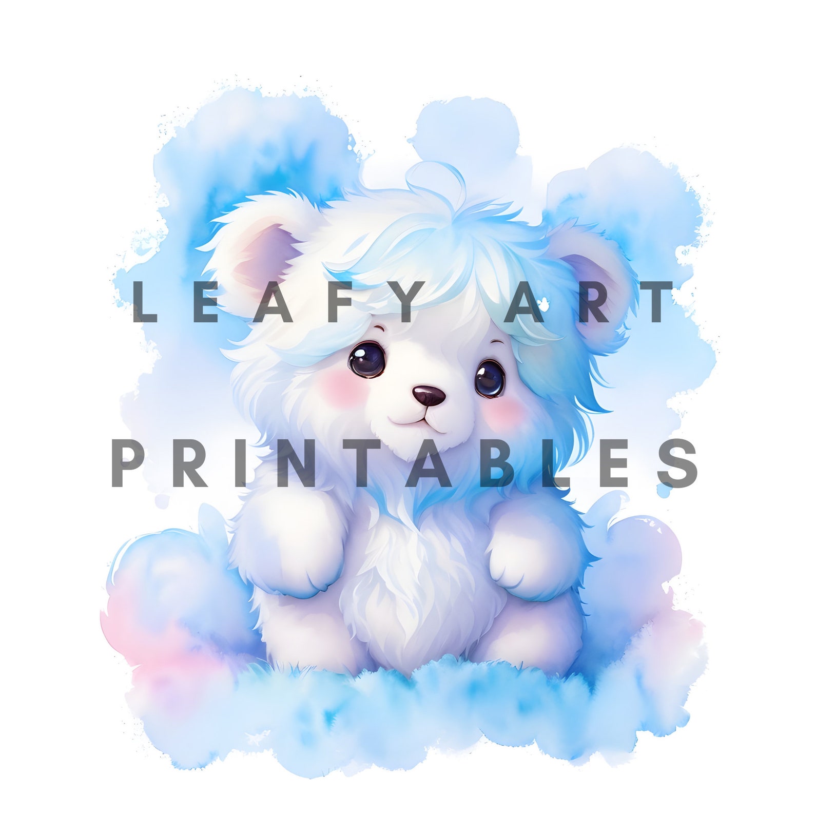 Cute Blue Teddy Bear Clipart Pack 16 High Quality Jpgs - Etsy