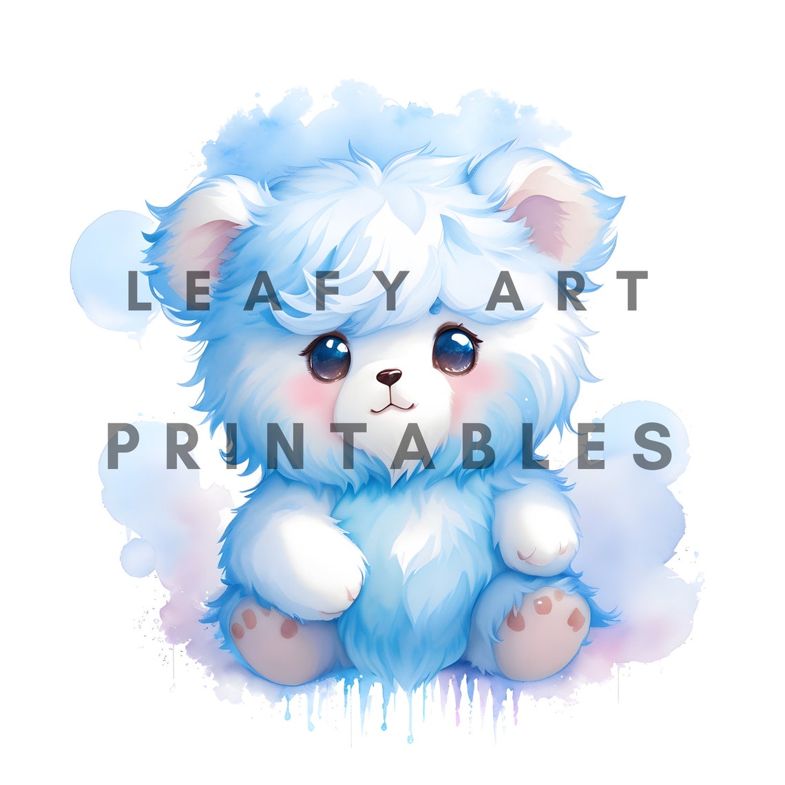 Cute Blue Teddy Bear Clipart Pack 16 High Quality Jpgs - Etsy