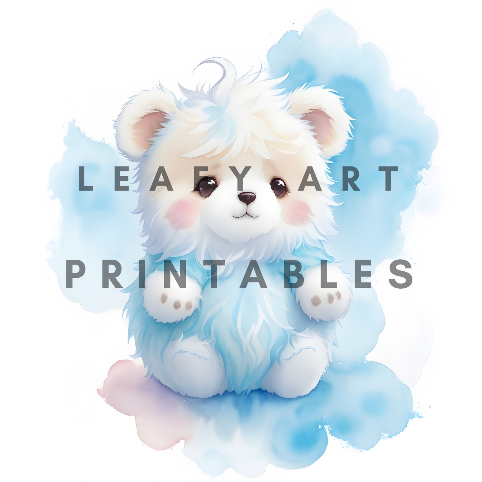 Cute Blue Teddy Bear Clipart Pack 16 High Quality S Commercial License Clipart Etsy