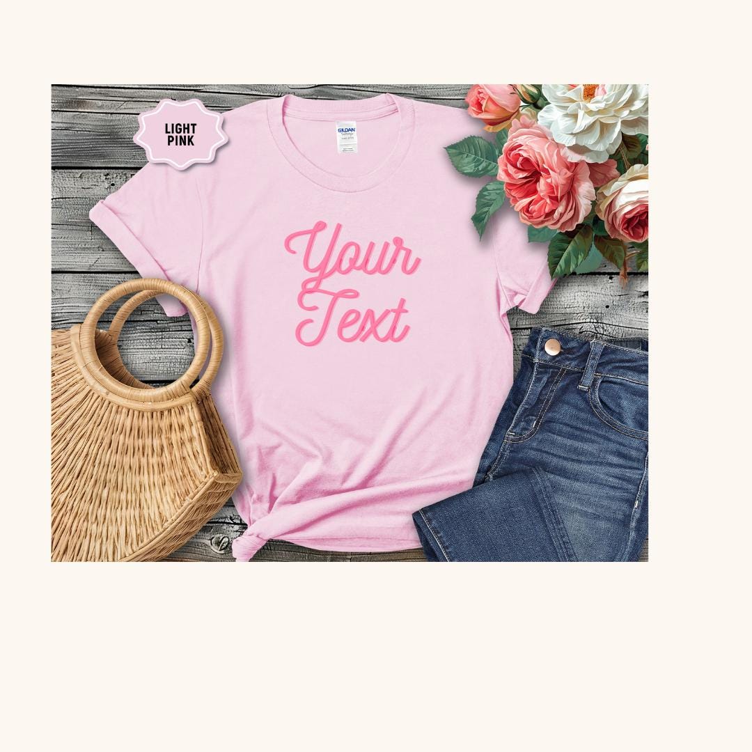 Your Text or Logo Here Shirt, Custom Text Shirts, Custom Gift, Birthday ...