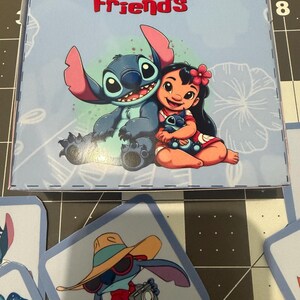 Stitch Memory Game, Kids Birthday Party, Stitch Lovers, Stitch Fans ...