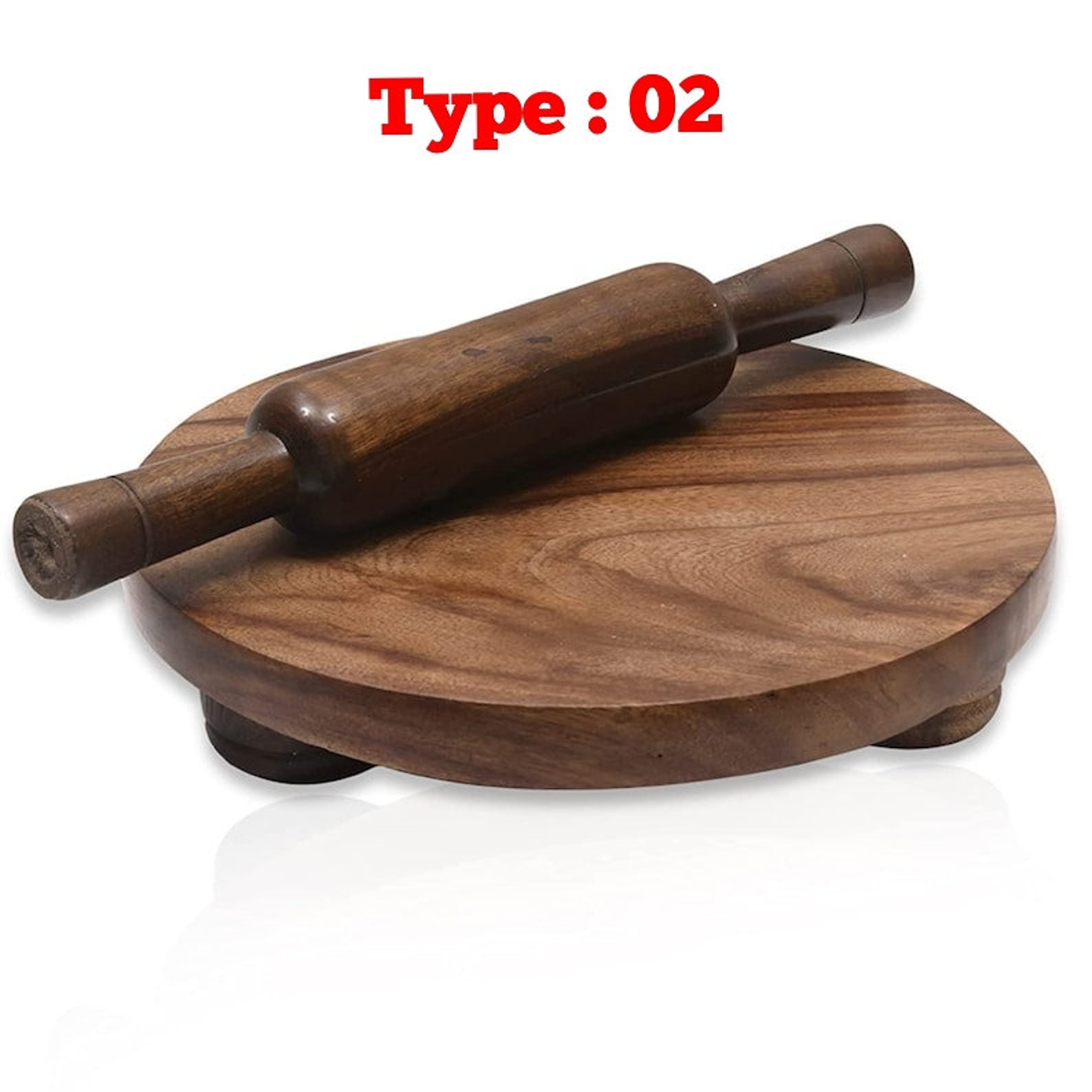 Handmade Wooden Polished Chakna Belan for Roti Maker, Wooden Roti ...