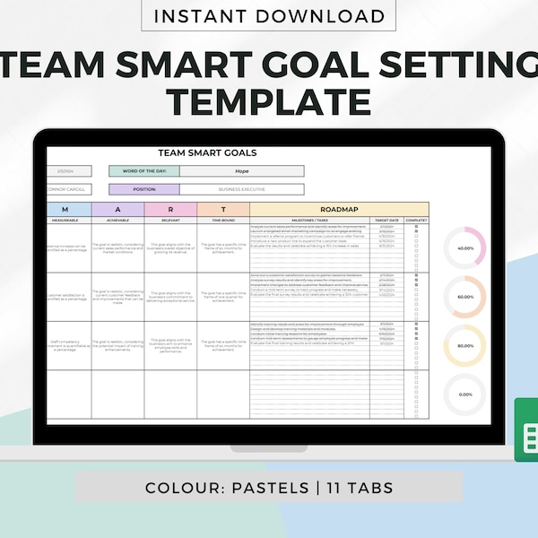 Employee Goal Planning Sheets - Etsy