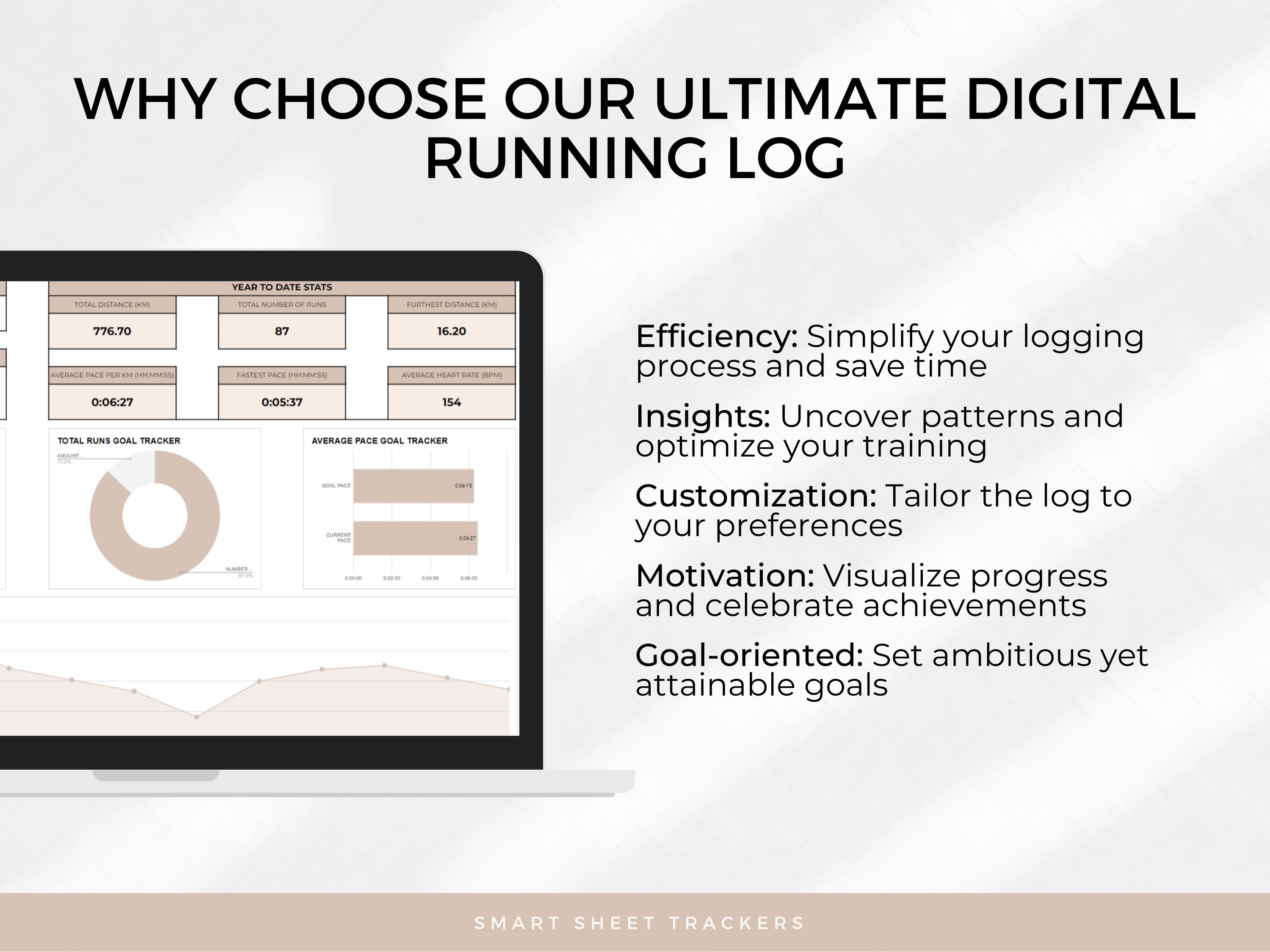 ULTIMATE Digital Running Log Spreadsheet Template for Google Sheets ...