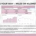 SIMPLE Digital Running Log Template for Google Sheets - Pink, Running ...