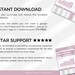 SIMPLE Digital Running Log Template for Google Sheets - Pink, Running ...