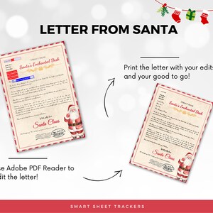 Magical Santa Letter Kit, Editable Letter From Santa, Nice List ...