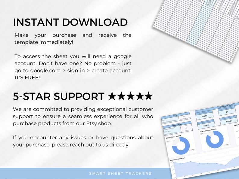 ULTIMATE Digital Running Log Spreadsheet Template for Google Sheets ...