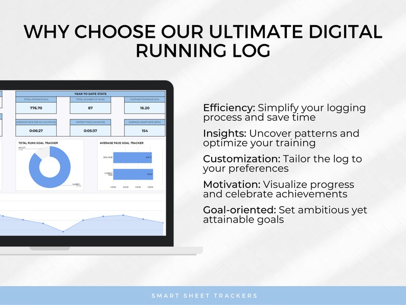 ULTIMATE Digital Running Log Spreadsheet Template for Google Sheets ...