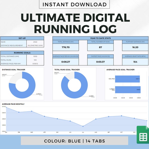 Running Log - Etsy