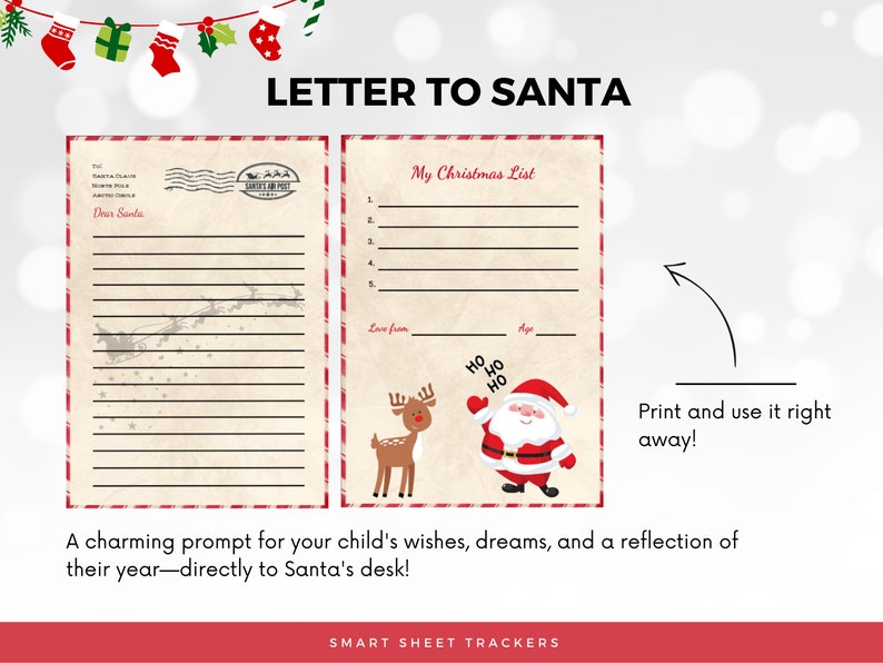 Letter From Santa and Nice List Certificate, Editable Letter From Santa ...