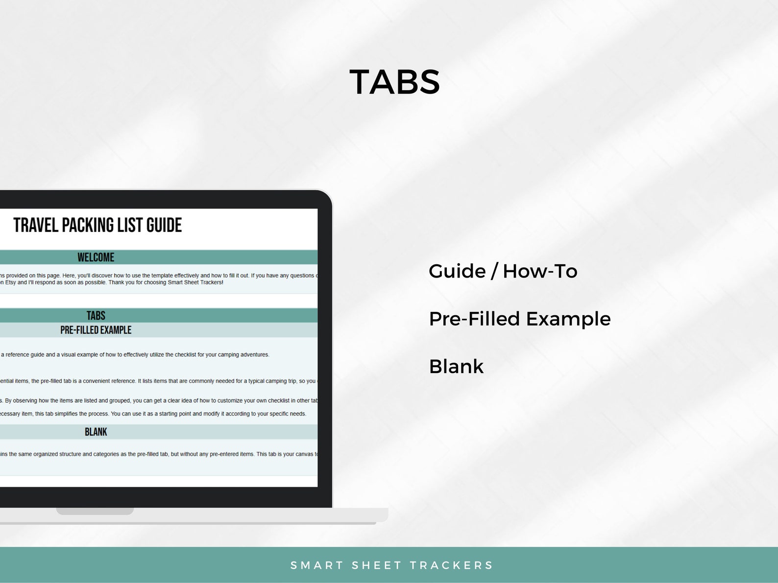 CAMPING Packing List Spreadsheet Template for Google Sheets, Packing ...
