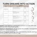 SMART Goal Setting Template for Google Sheets Brown, Goal Planner ...