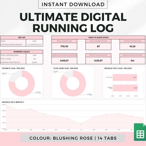 Running Log - Etsy