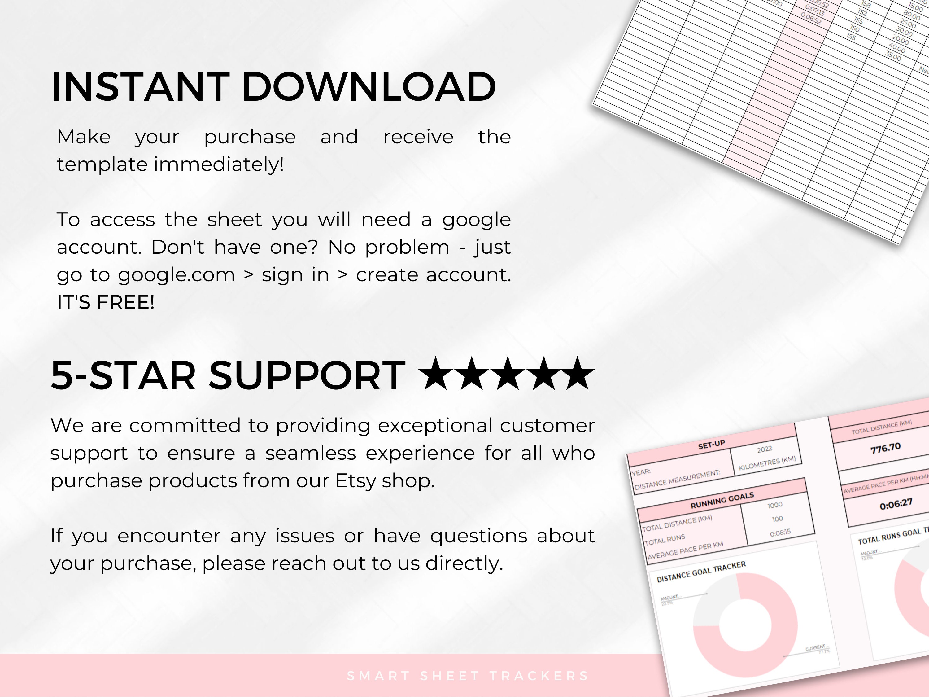 ULTIMATE Digital Running Log Spreadsheet Template for Google Sheets ...