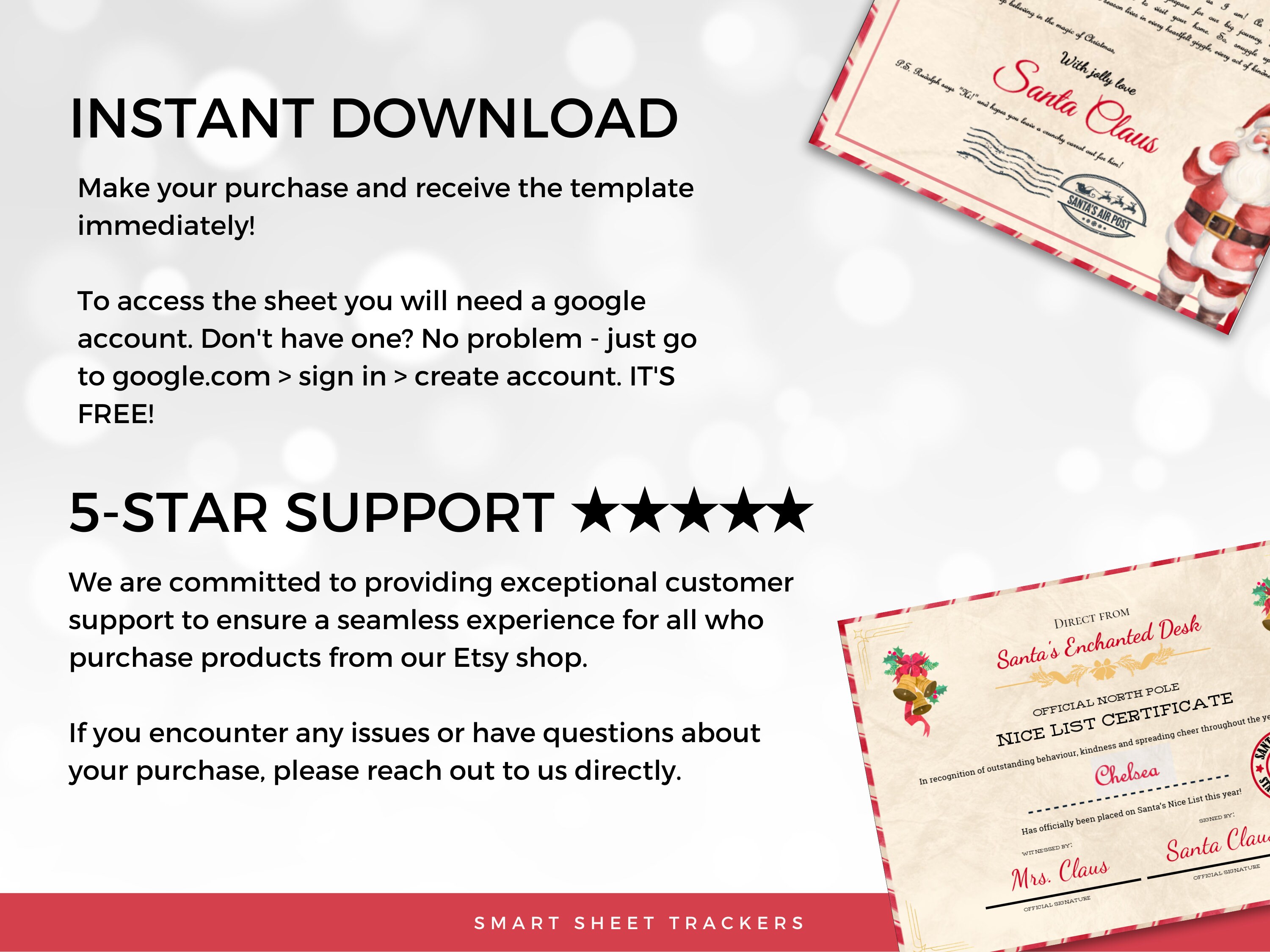 Magical Santa Letter Kit, Editable Letter From Santa, Nice List ...