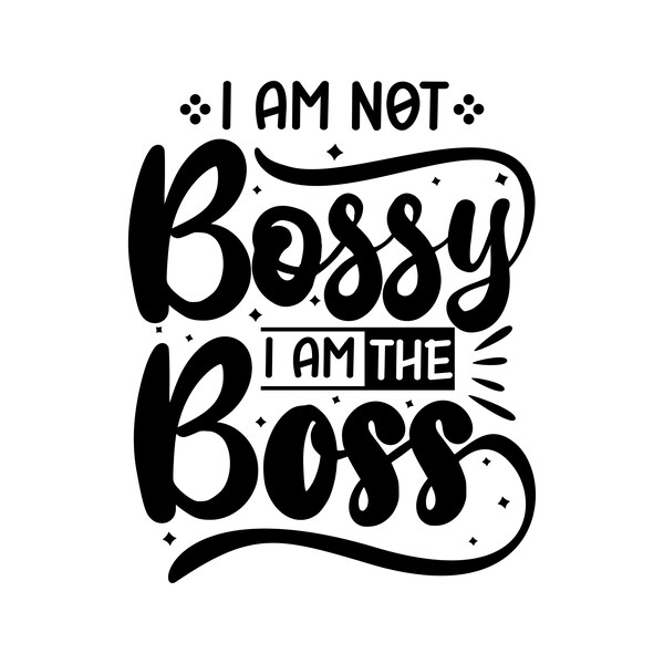 I Am the Boss Svg - Etsy