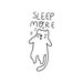 Sleep More, Snoozy Feline: A Sleepy Cat's Tale, Editable Layered Cut ...
