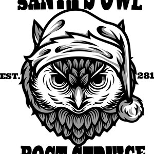 Santa's Owl Post Service, Owl Post Office Cricut Design Cut Files SVG ...