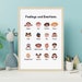 Feelings & Emotions Poster, Classroom Posters, Educational Wall Art ...