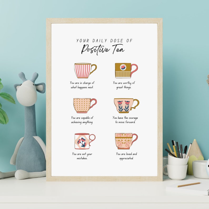 Affirmations for Kids, Classroom Posters, Therapy Office Decor ...