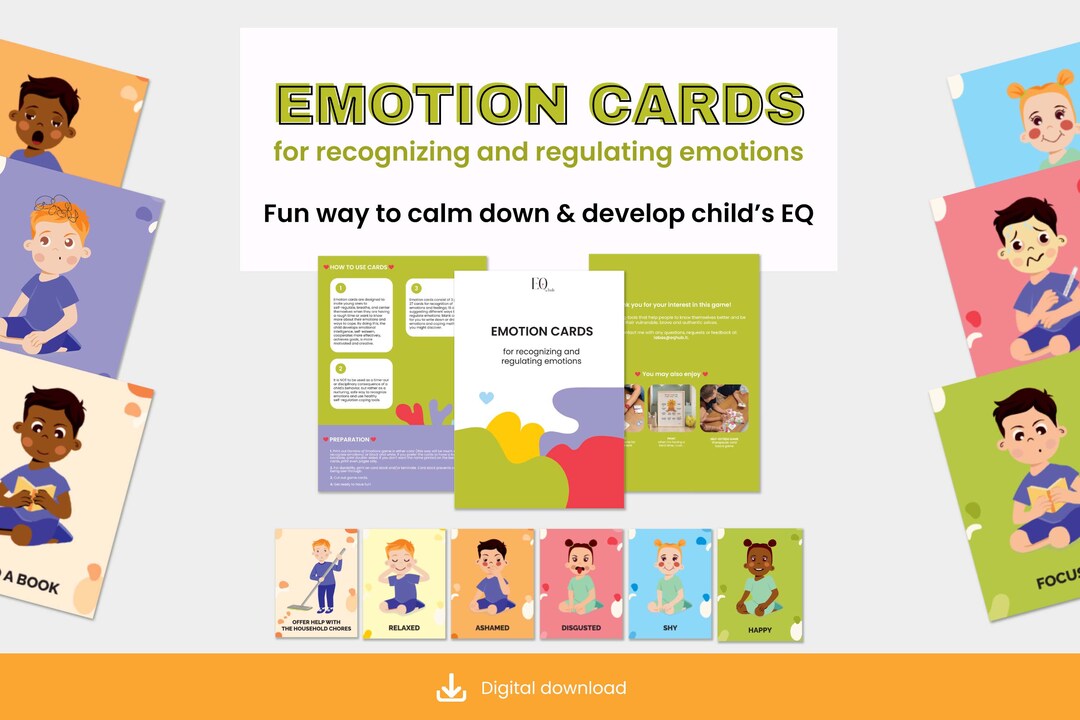 Emotion Flashcards | Emotion Regulation Cards | Emotion Cards for ...