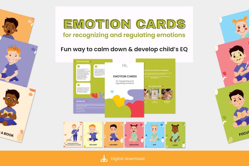 Emotion Flashcards: Montessori Toddler Activities (PDF Pattern) - Etsy
