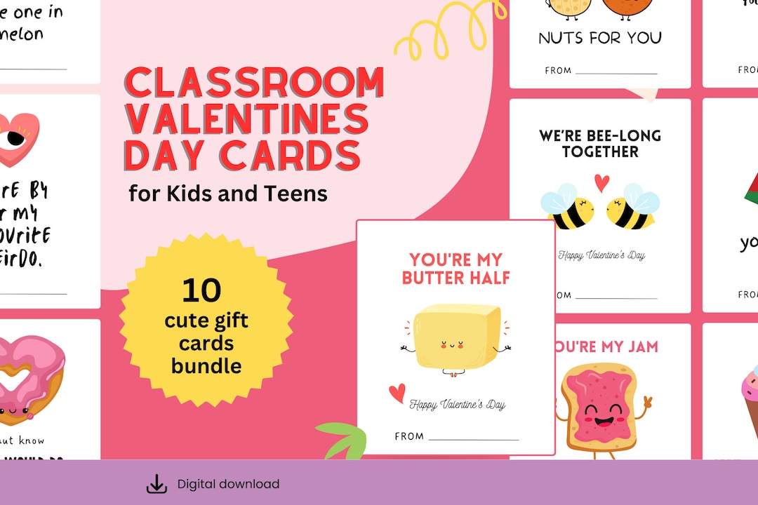 Classroom Valentines Day Cards | Beautiful Digital Valentines Day ...