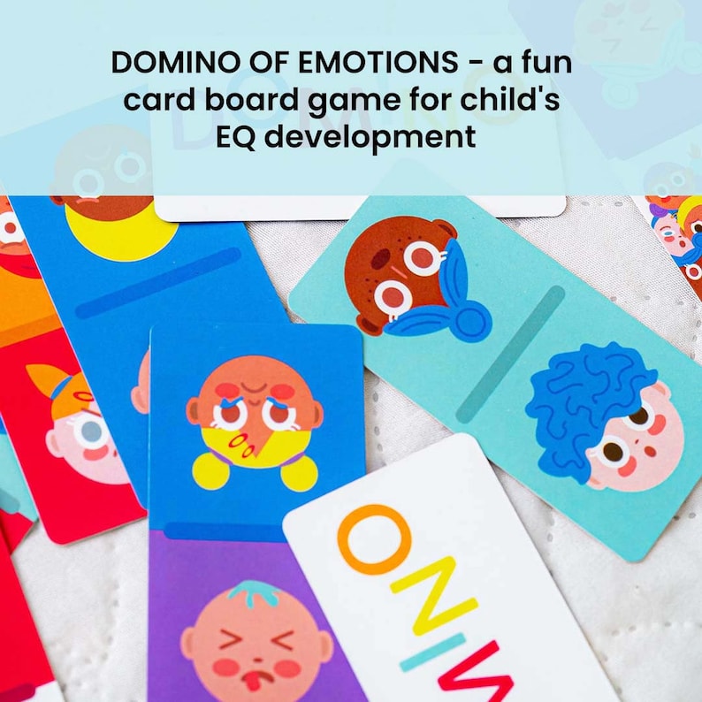 Domino of Emotions Game Template for Kids Educational Ready - Etsy ...