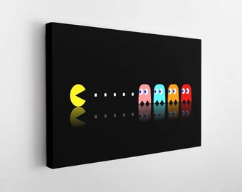 Retro Game Canvas, Game Room Wall Art Canvas, Retro Game Themed Poster ...