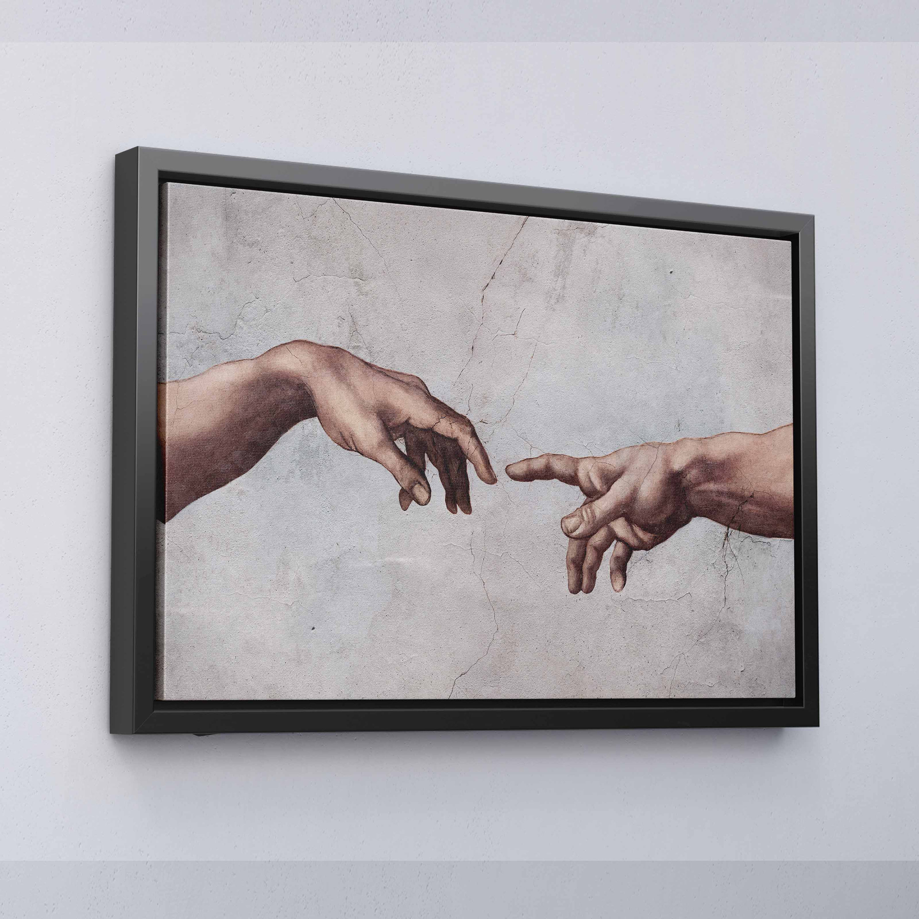 Hand of God Canvas, Creation of Adam Print, Hands of God Poster, Pop ...