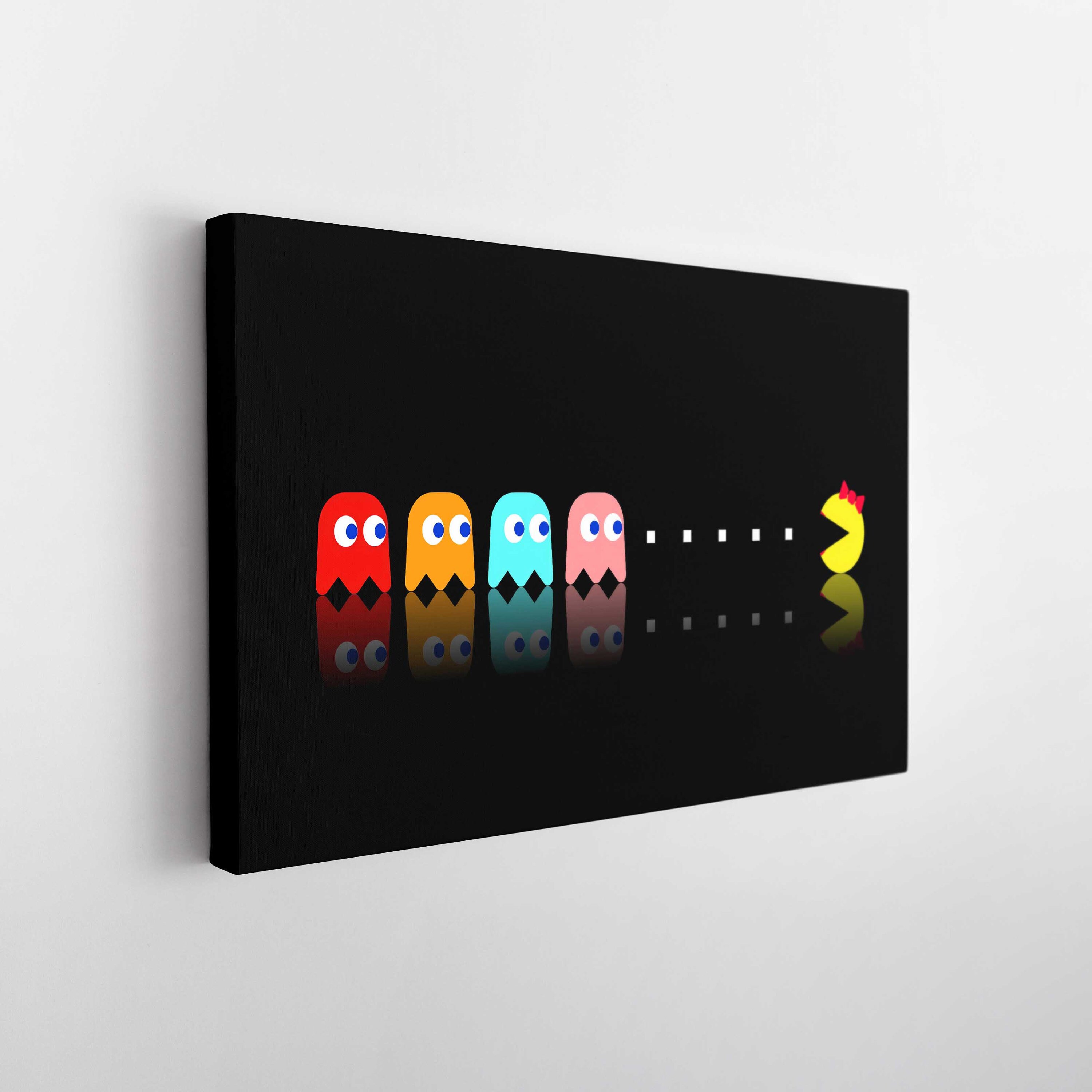Retro Game Canvas Game Room Wall Art Canvas Ms. Pacman - Etsy