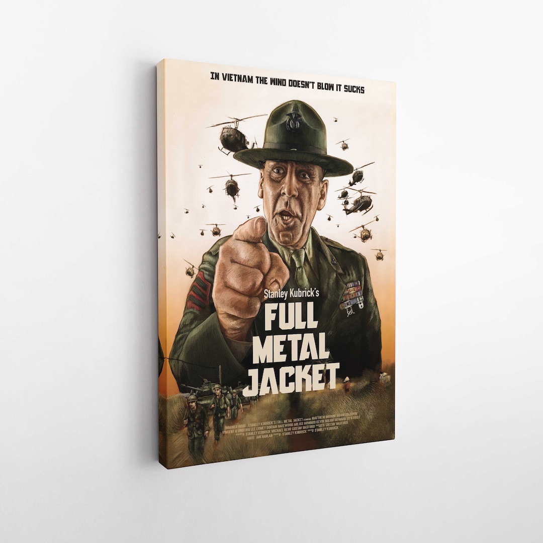Full Metal Jacket Movie Poster, Full Metal Jacket 1987 Movie Canvas ...