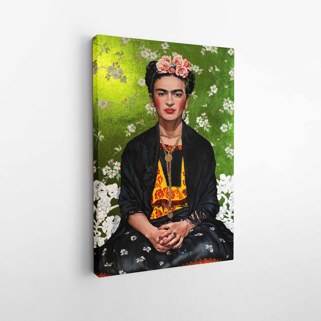 Frida Kahlo Poster, Frida Kahlo Print Art, Frida Kahlo Portrait Canvas ...