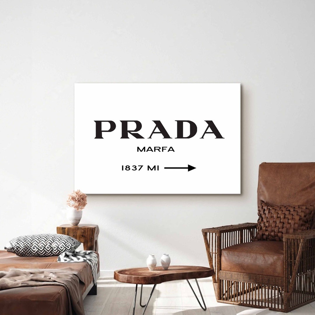 Prada Marfa Poster, Prada Marfa Leinwand, Prada Marfa Kunst, Prada Logo ...