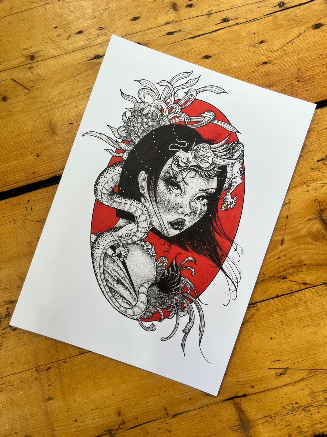 DRAGON JANE Art Print - Etsy