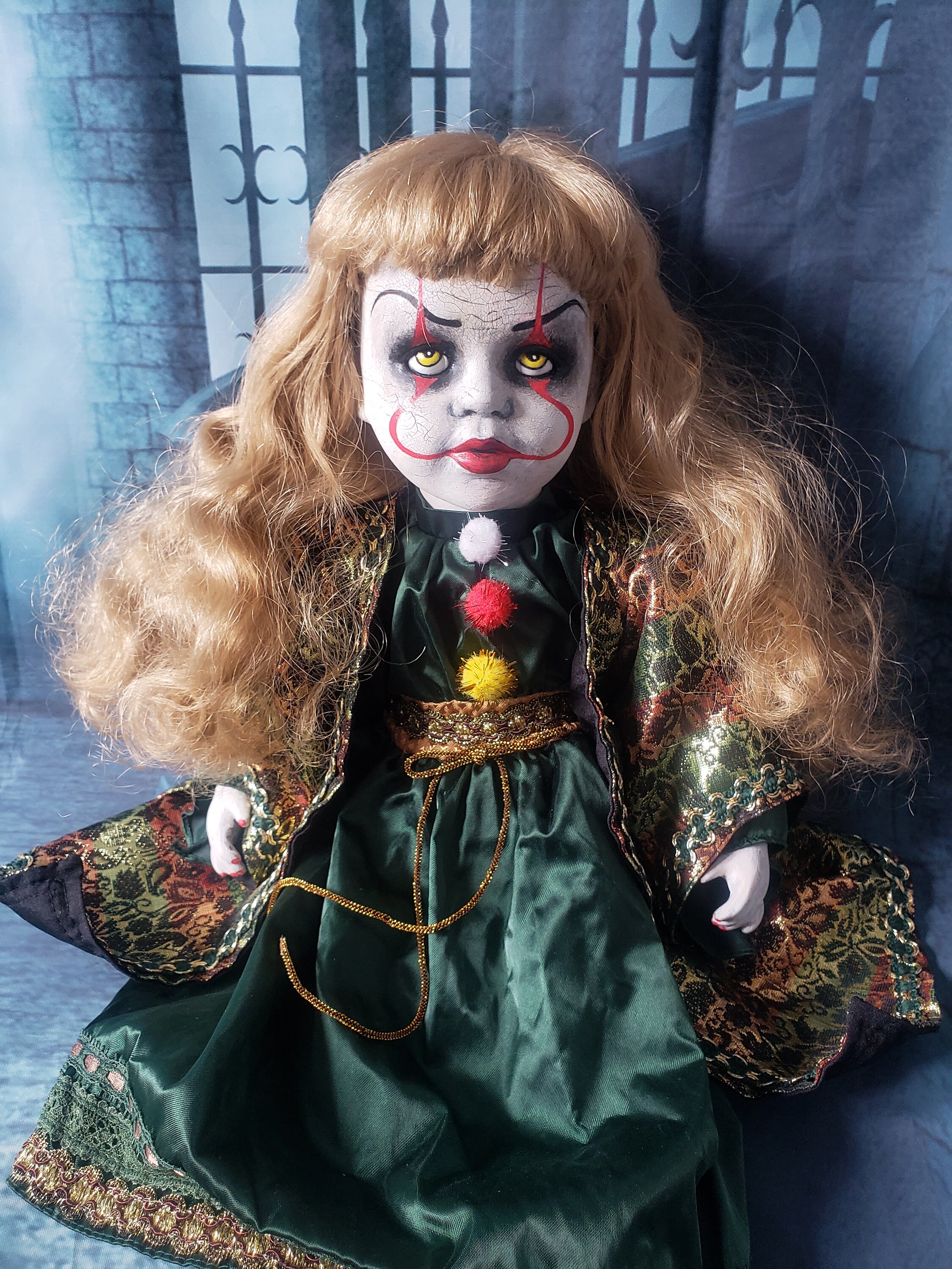 Lyra Cute And Creepy Clown Doll Etsy Uk