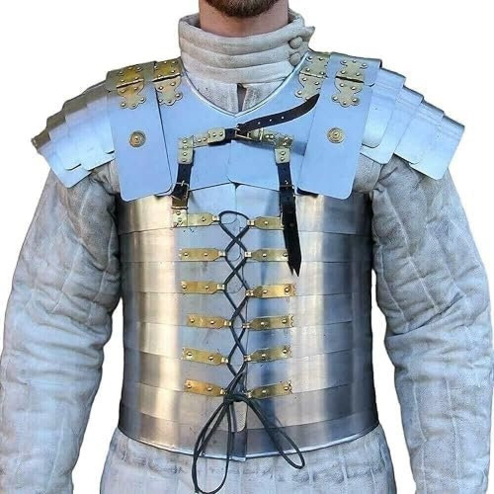Roman Legionnaire Costume Metal Cuirass Roman Empire Replica Brass ...