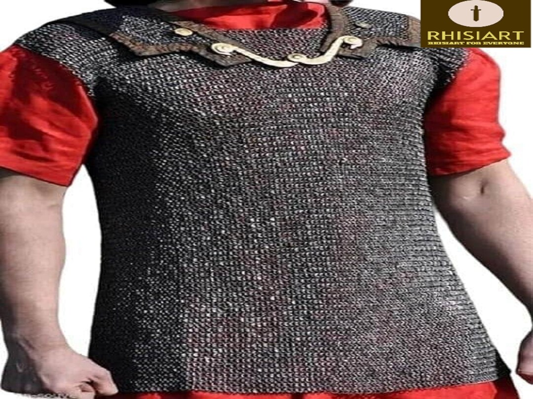 Medieval Chainmail Shirt Hamata Cosplay Shirt Medieval LARP Costume 9mm ...