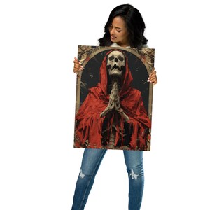 Praying Grim Reaper, Grim Reaper Print, Wall Art, Home Decor, Horror ...