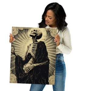 Blessed Skeleton, Skull Print, Wall Art, Home Decor, Horror Poster, Dark Art - Etsy