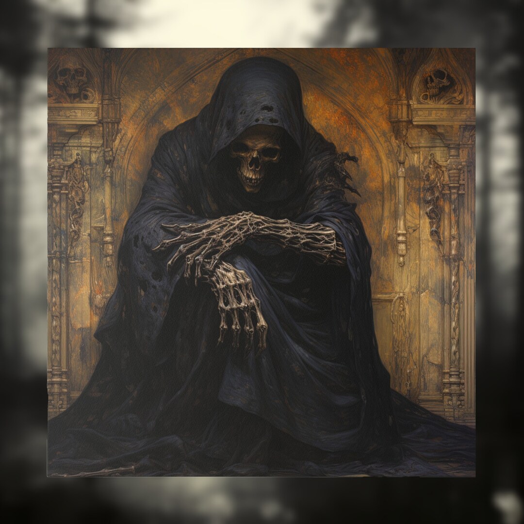 Sad Life of Grim Reaper Gothic Wall Art Beautiful Image of - Etsy
